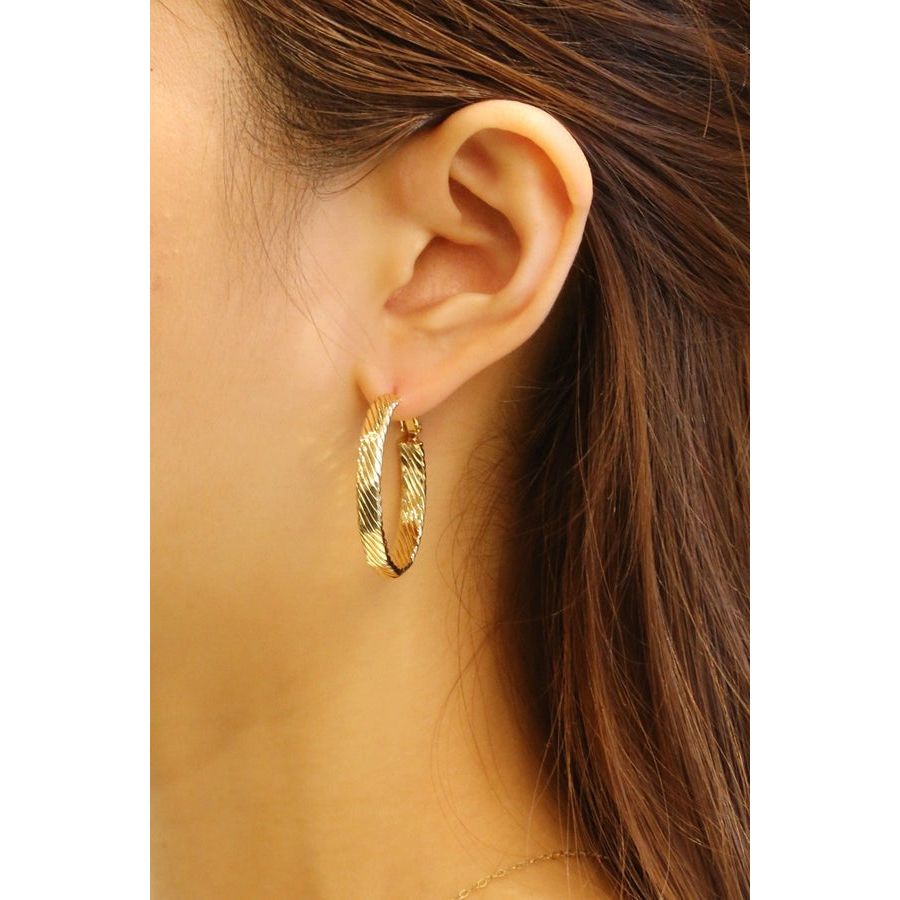 14K Omega Hoops (Gold) – Sincerity Johnson